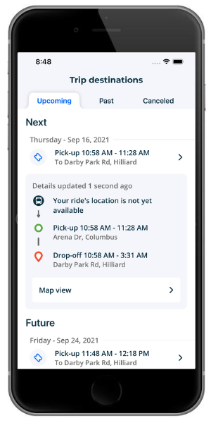Ecolane Mobile App for Riders | Manage & Book Trips in Real-Time